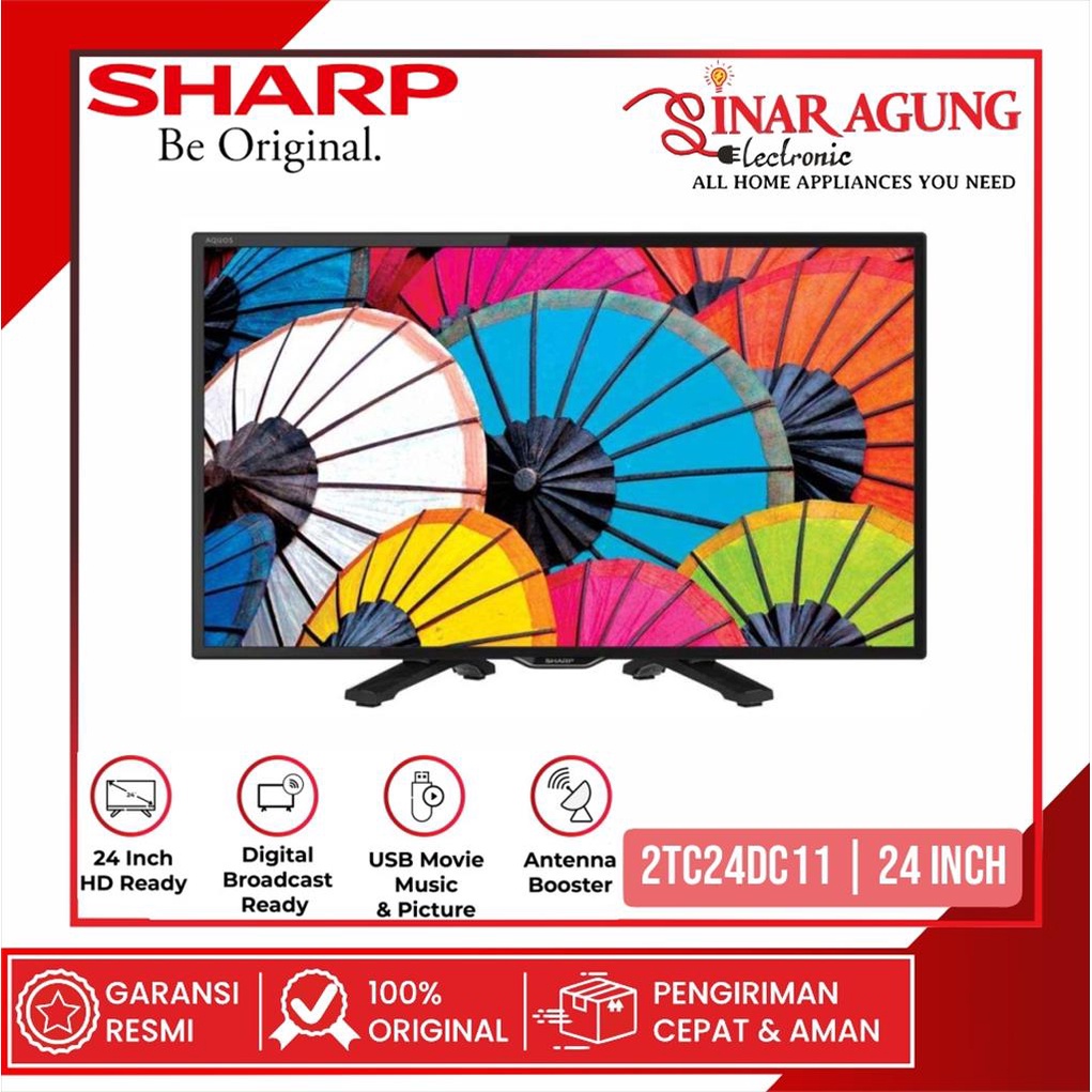 Jual [COD] SHARP LED TV DIGITAL 24 INCH 2TC24DC11 / 2TC 24DC11 ...