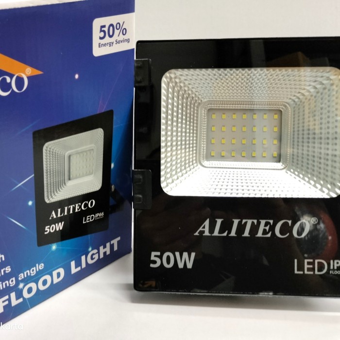 Jual Emico Lampu Sorot SMD LED 50 Watt SNI IP65 Lampu Tembak Floodlight Outdoor - Putih | Shopee ...