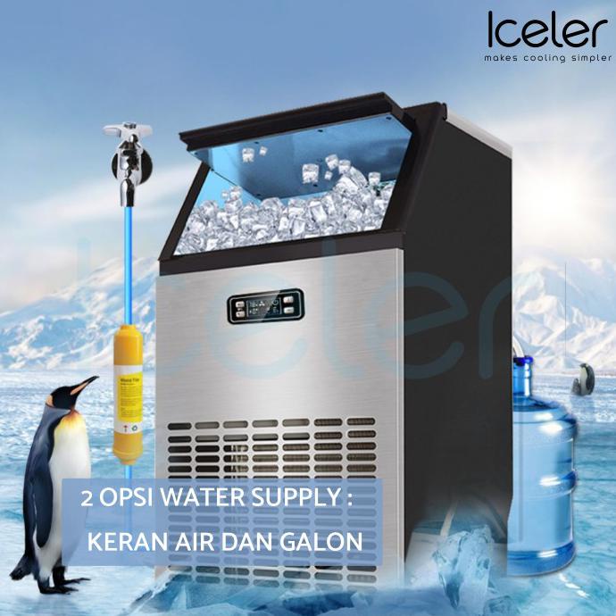 Jual Mesin Pembuat Es Batu 55kg perhari Iceler mesin es cube untuk Cafe ...