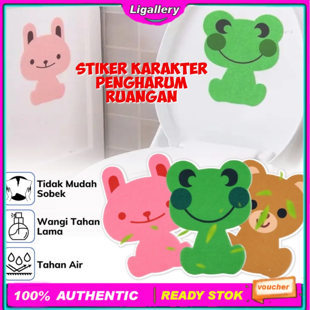Jual Stiker Pengharum Ruangan Karakter Sticker Tempelan Pewangi ...