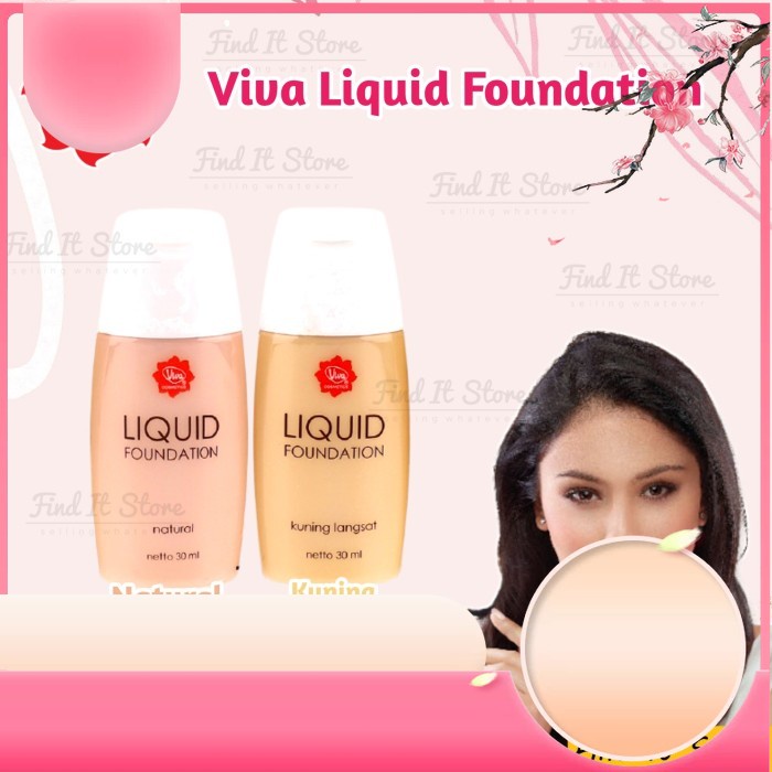 Jual VIva Liquid Foundation 30ml 30 ml alas bedak cair BPOM - Kuning ...