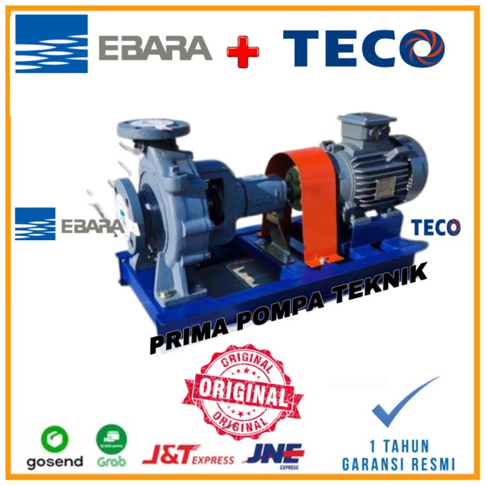 Jual POMPA EBARA 80X65 FSJA MOTOR TECO 20HP 15KW 2POLE 2900rpm 50 Hz | Shopee Indonesia