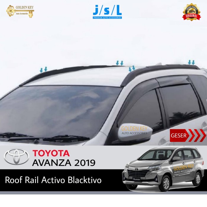 Jual Roof Rail Avanza Xenia Veloz 2019 Model Activo Blacktivo JSL ...