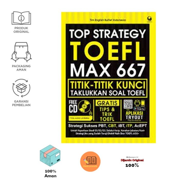 Jual Top strategy TOEFL max 667 : titik-titik kunci taklukkan soal ...