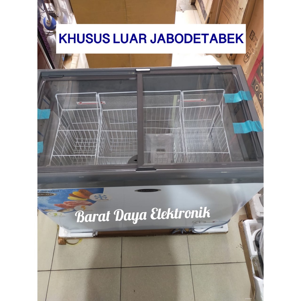 Jual CHEST FREEZER KACA SLIDING FRIGIGATE F-210 FREEZER ES KRIM KHUSUS ...