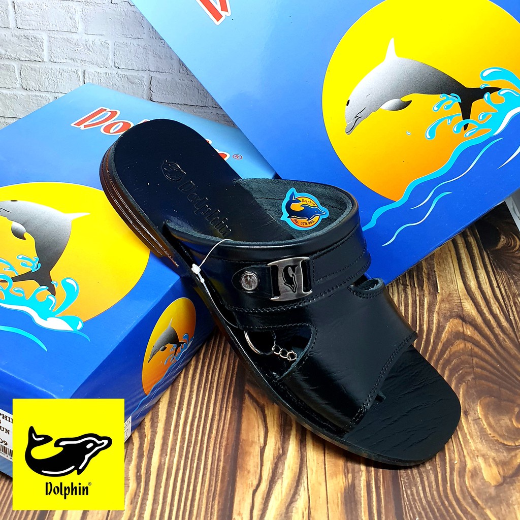 Jual Dolphin Sandal Slide Pria Kulit Asli "D-67" Classic Series ...