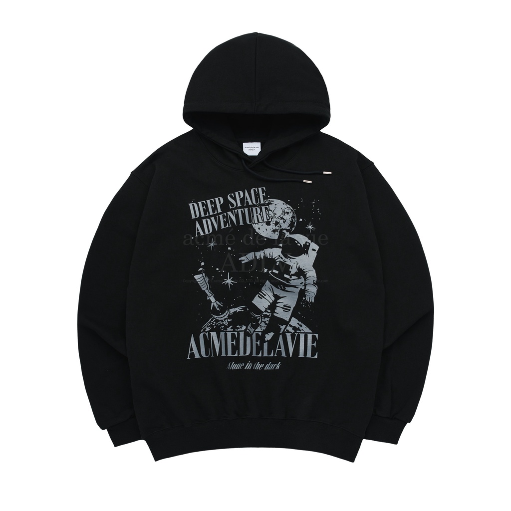 Jual [ADLV] Astronaut Adventure Hoodie Black - Hoodie Oversized Fit ...