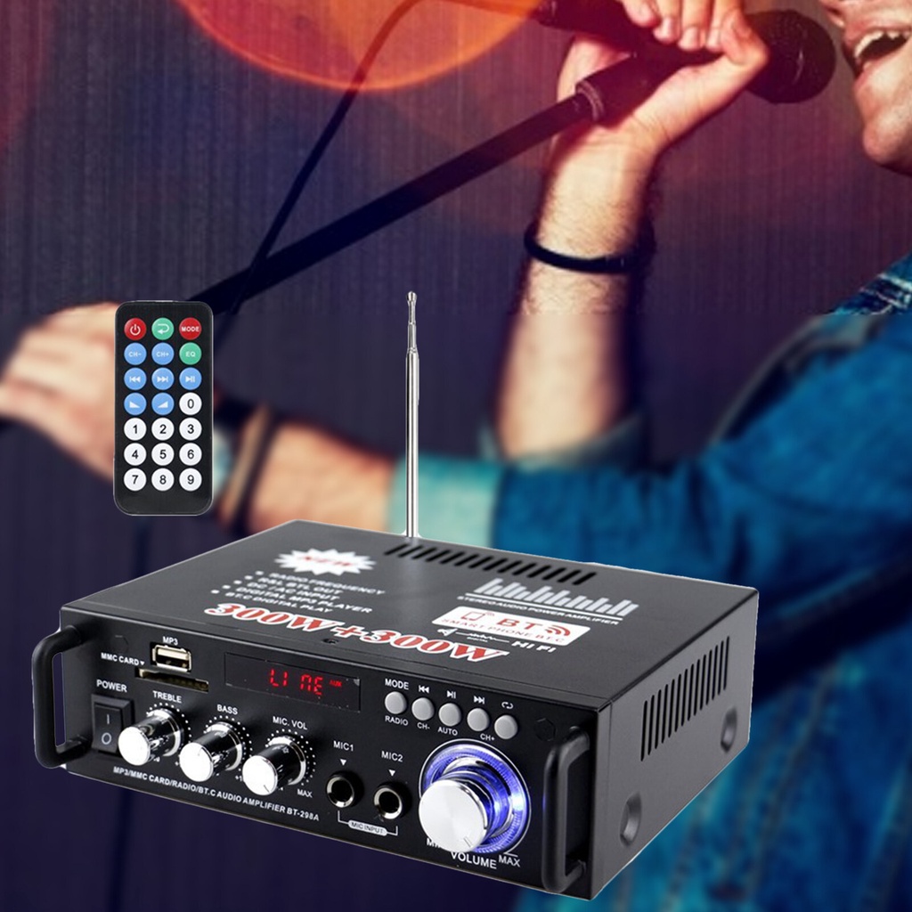 Jual POWER AMPLIFIER SUBWOOFER POWER AMPLIFIER 220V/12V 600W FM MOBIL ...