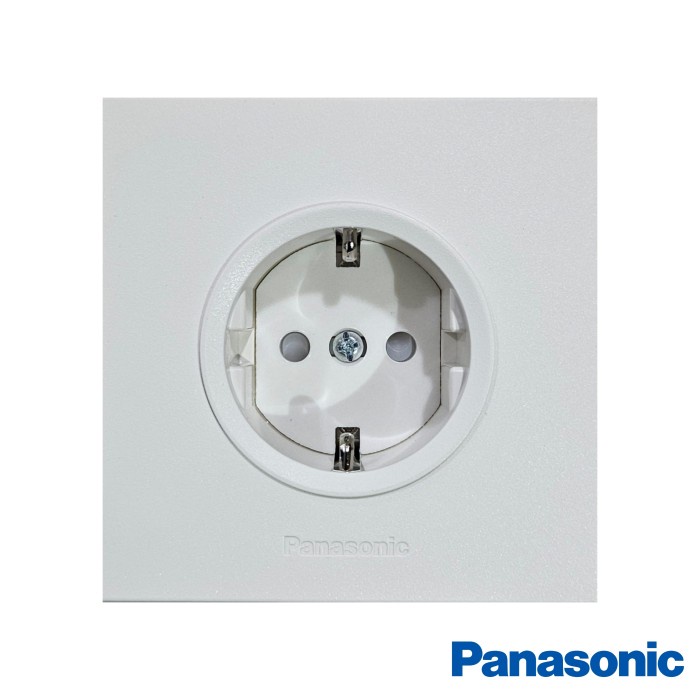 Jual Panasonic Stop Kontak 1Gang Putih WESJP 1121 WESJP1121W STYLE-E ...
