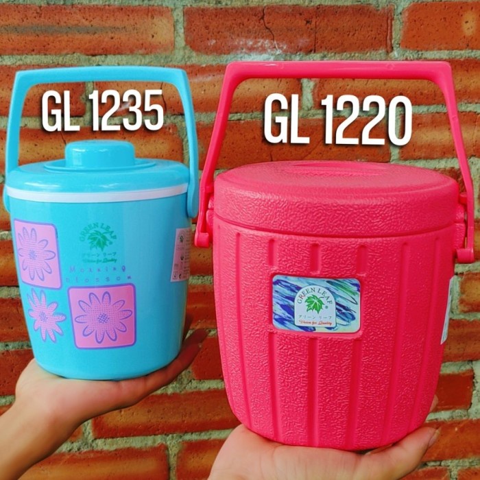 Jual Termos Mini Es Batu Tempat Nasi Ice Rice Bucket GREEN LEAF GL1220 ...
