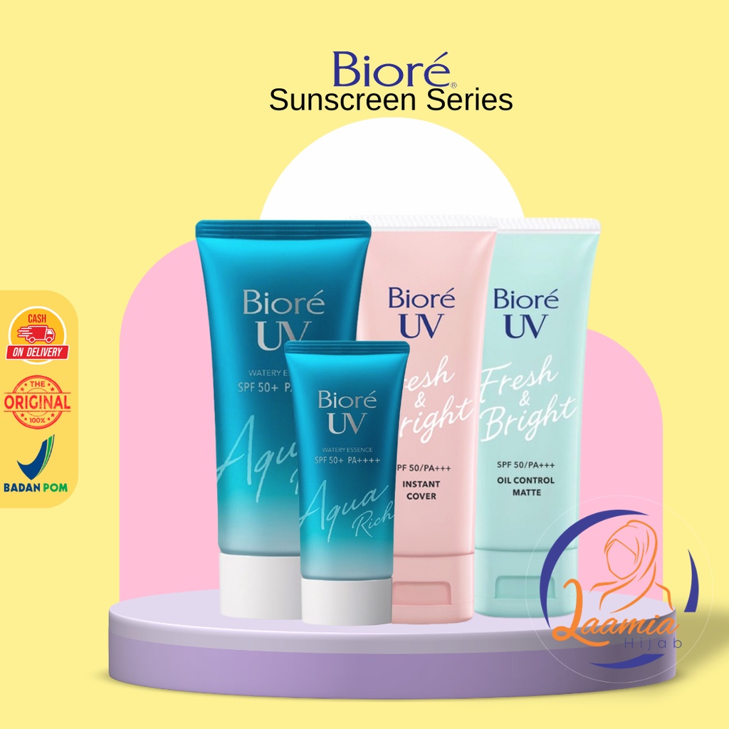 Jual Biore Uv Aqua Rich Watery Essence Gel Fresh & Bright Sunscreen Spf ...