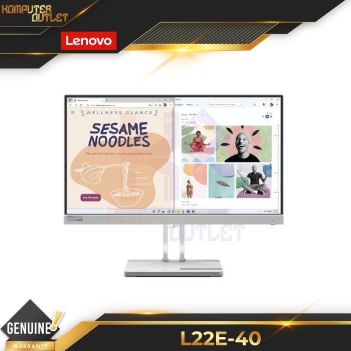 Jual LENOVO L22E-40 - MONITOR LED 22'' INCH FHD (1920 X 1080) 75HZ HDMI ...