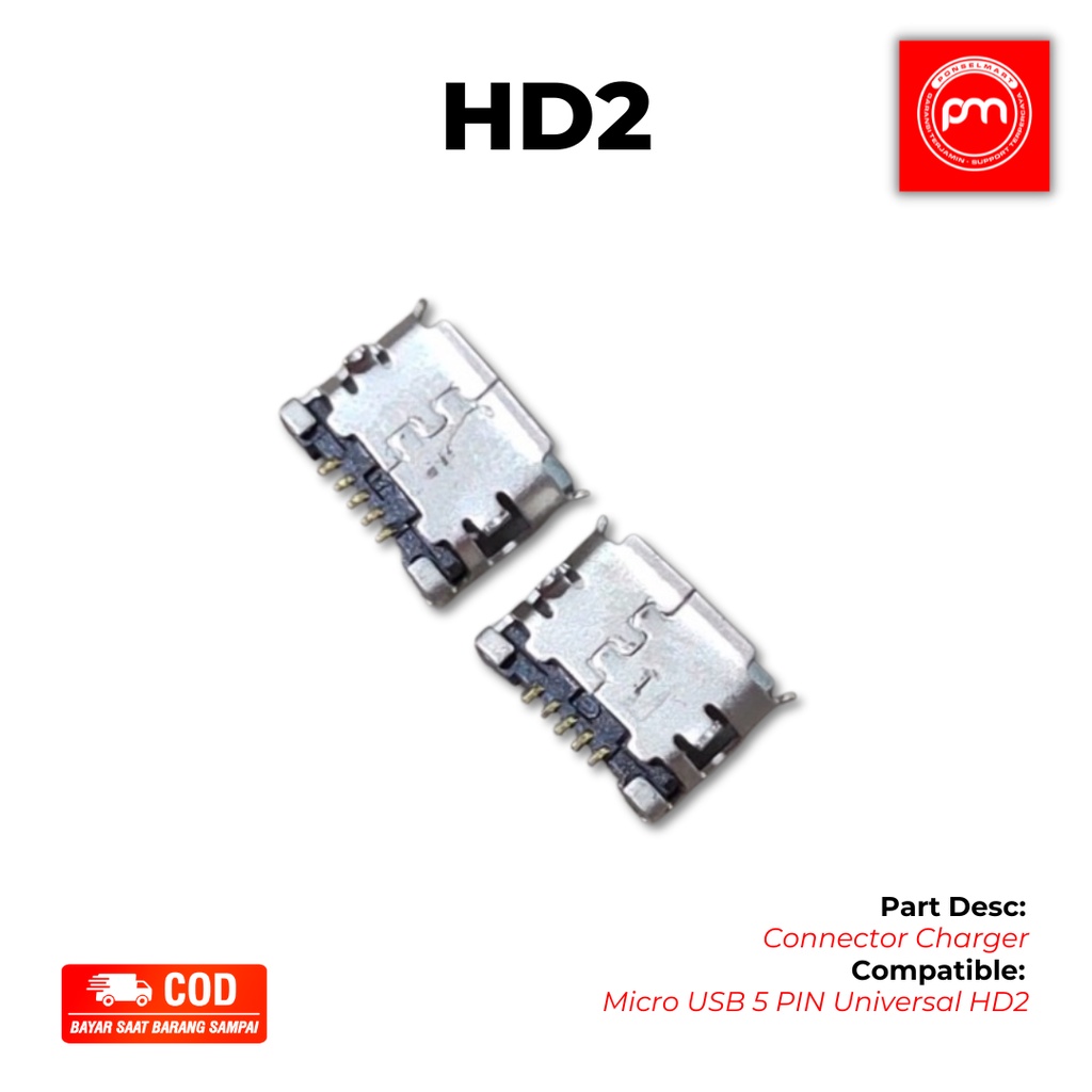 Jual Konektor Cas Connector Charger Concas Micro USB 5 PIN Universal ...