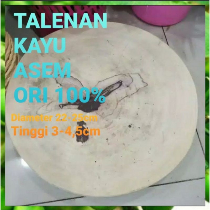Jual talenan daging kayu asem asli no 1 ukuran -25CM tebal 6 cm ...