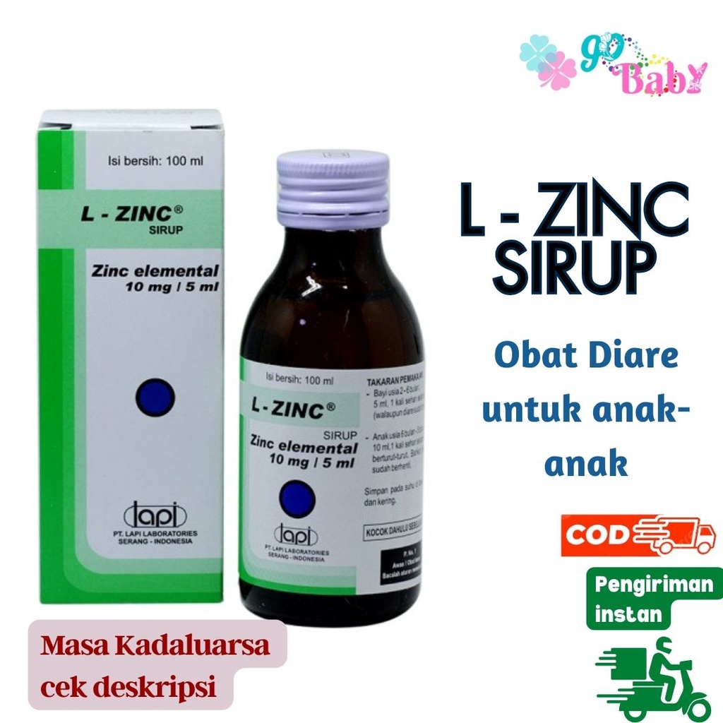 Jual L - ZINC Sirup 100 ml - VITAMIN ZINC UNTUK ANAK DAN BAYI | Shopee Indonesia