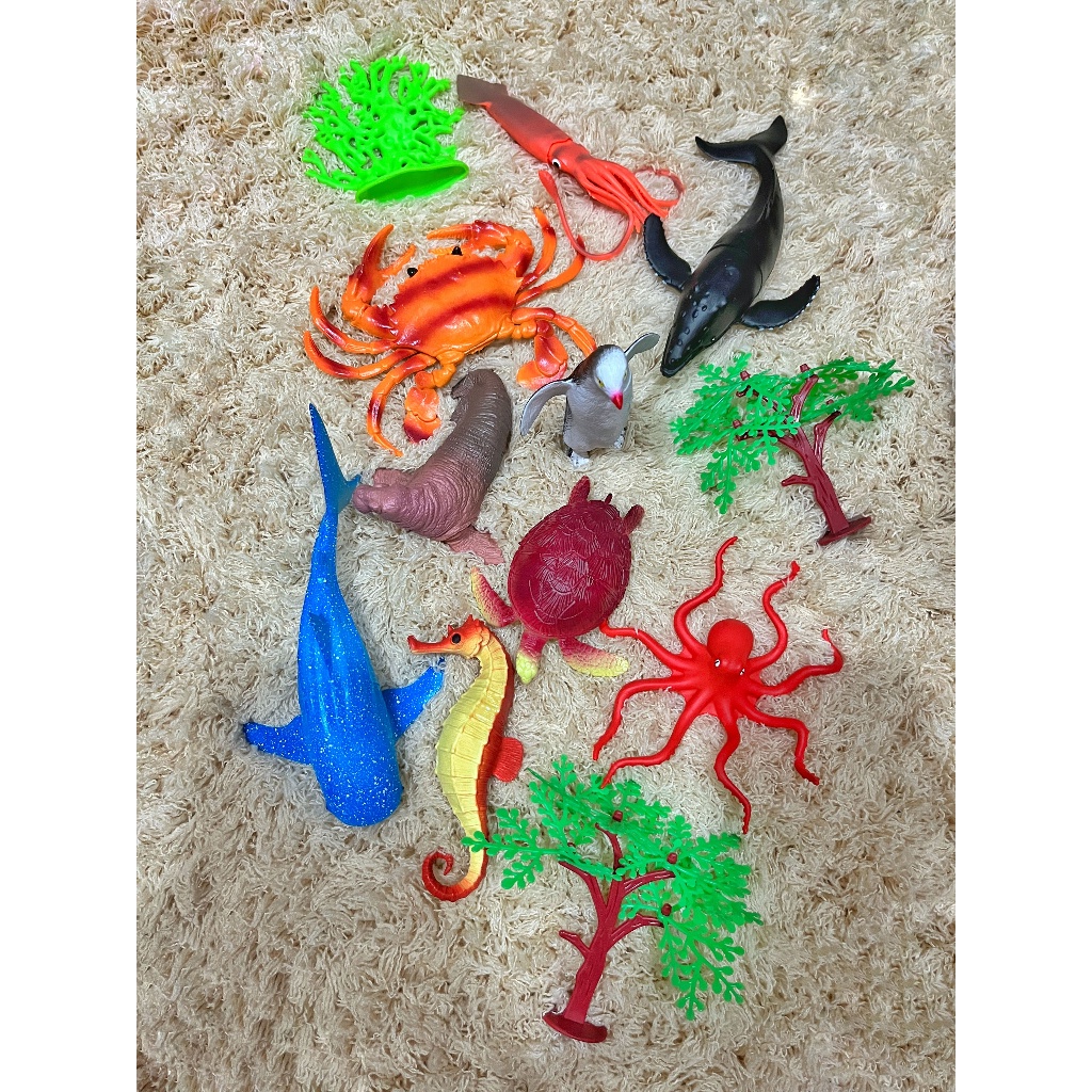 Jual Kidsclo-Miniatur hewan laut/ocean marine animal/Action Figure ...