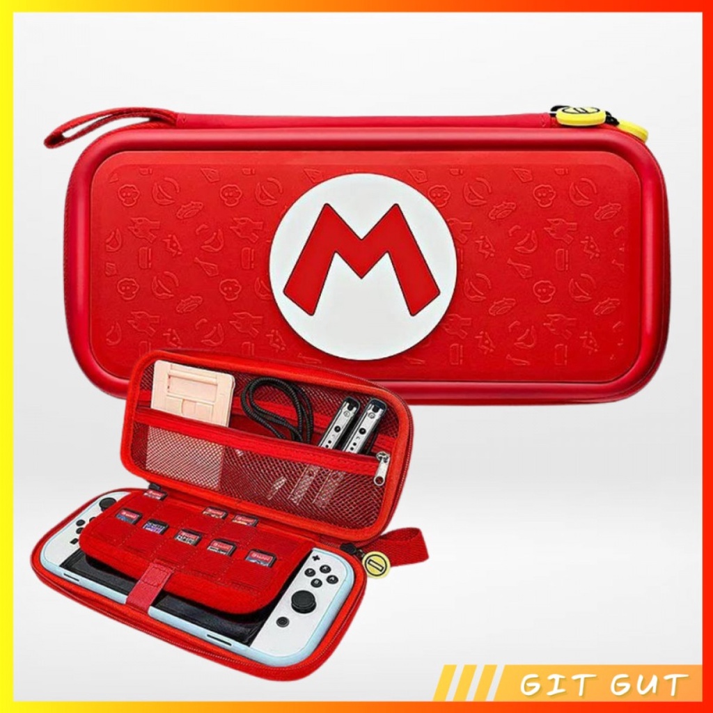 Jual Nintendo Switch Super Mario Bros M Logo Case Bag Tas Pouch Storage ...