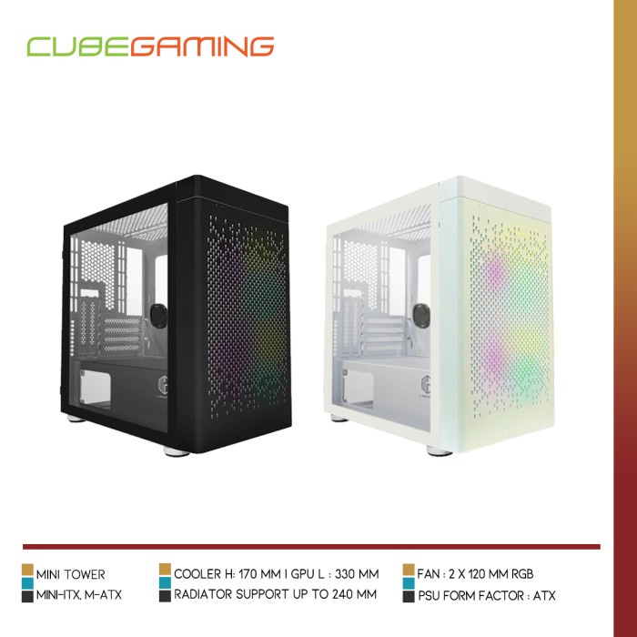 Jual CUBE GAMING LINSEL | Gaming Case With Tempered Glass | Shopee ...