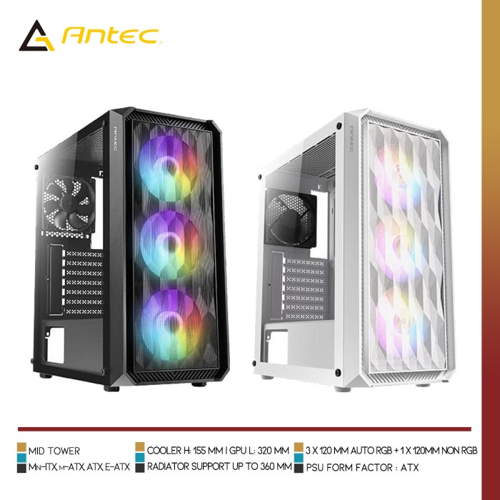 Jual ANTEC NX292 | NX Series-Mid Tower Gaming Case | Shopee Indonesia
