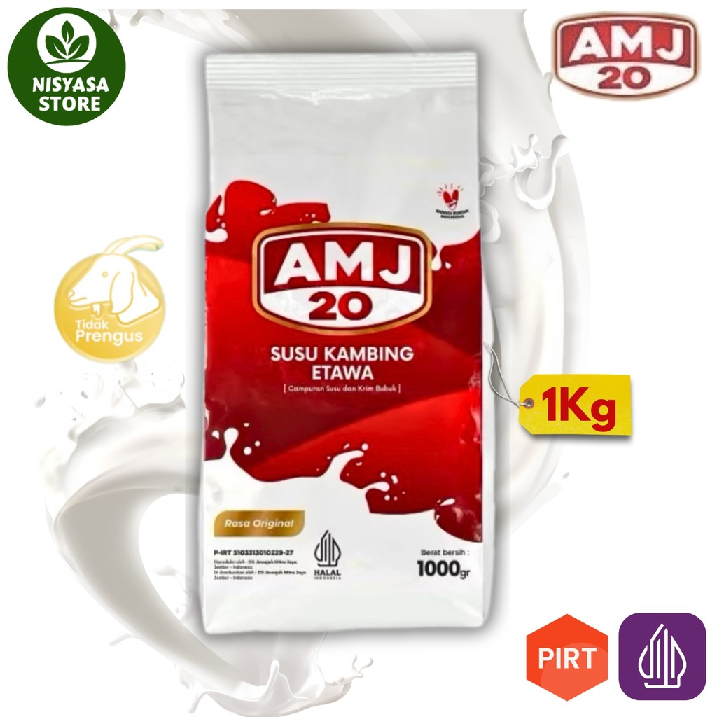 Jual AMJ 20 Susu Kambing Etawa Bubuk 1kg mengatasi asam urat nyeri ...