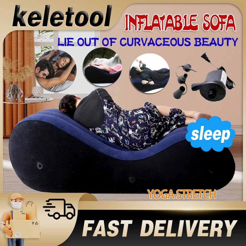 Jual Air Sofa Angin Dengan Pompa Portable Inflatable Portable Inflatable Kamasutra Tantra Sofa ...