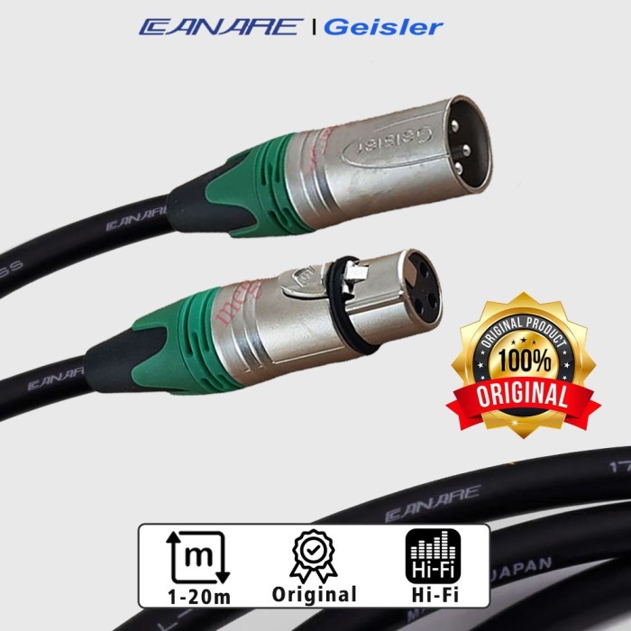 Jual Kabel Audio MIC MADE IN JAPAN Jack Canon XLR Male To XLR Female ...