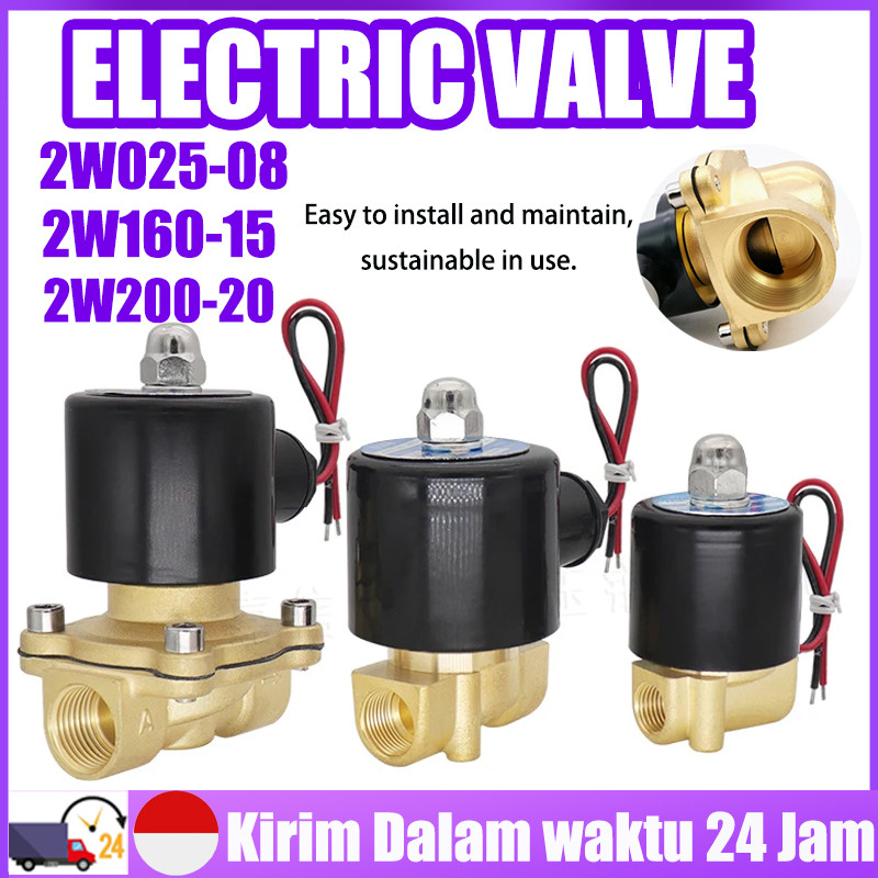 Jual [Ready Ya,Cod] 220V Electric Selenoid Water Solenoid Valve 1/4 ...