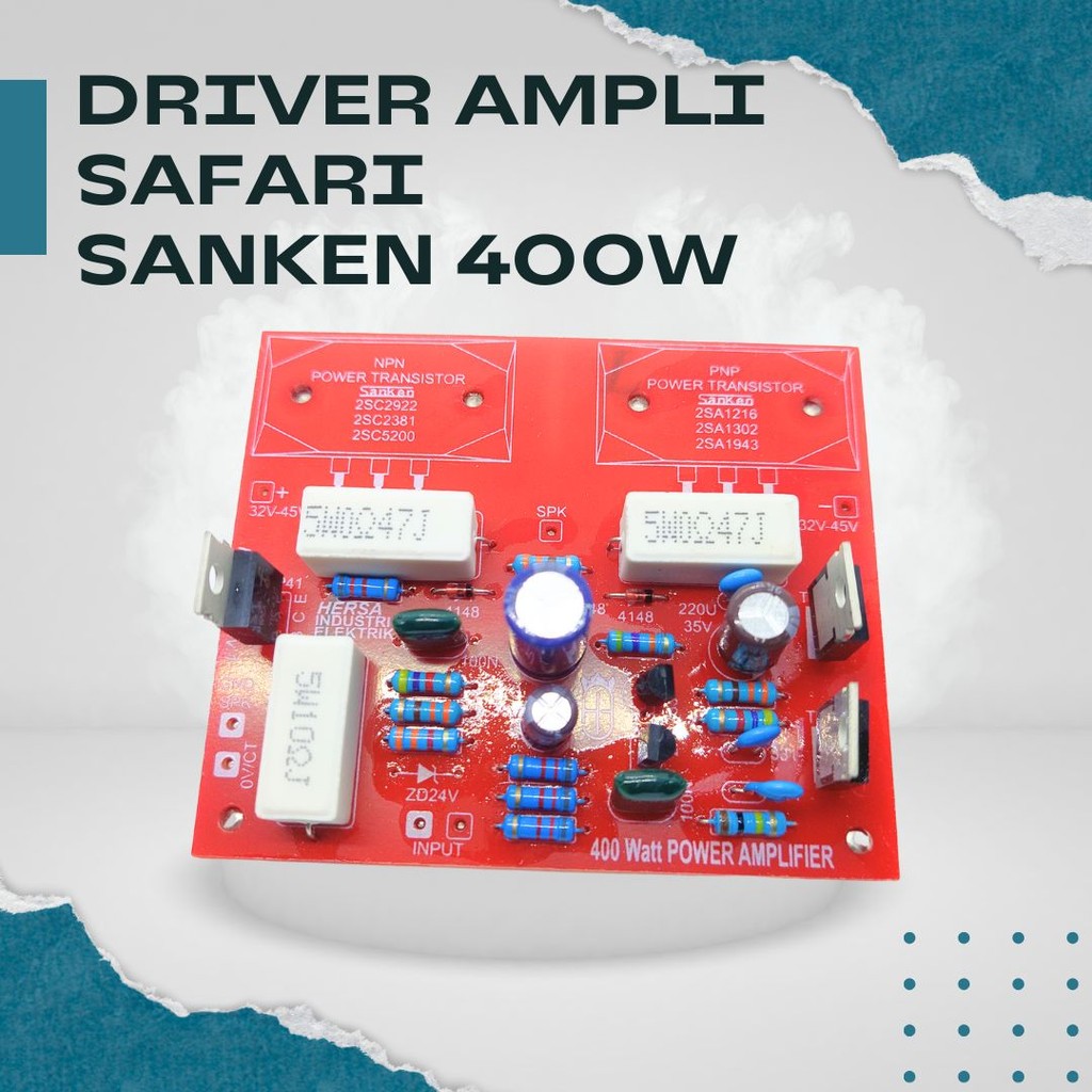 Jual Driver Power Amplifier Sanken Safari 400 Watt Mono – Modul Amplifier Kelas Profesional ...