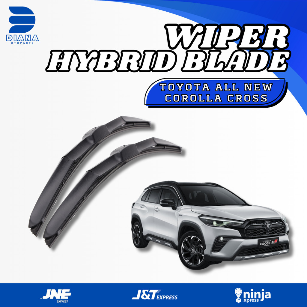 Jual Wiper Mobil Hybrid Blade Toyota All New Corolla Cross Frameless Sepasang (1 Set) Kiri dan ...