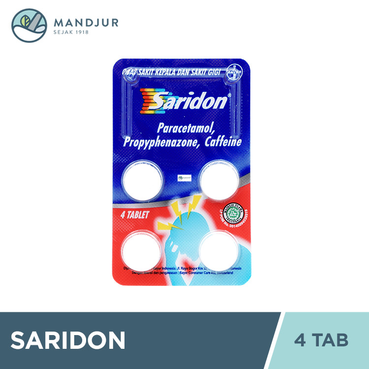 Jual SARIDON 1 BLISTER @ 4 TABLET | Shopee Indonesia