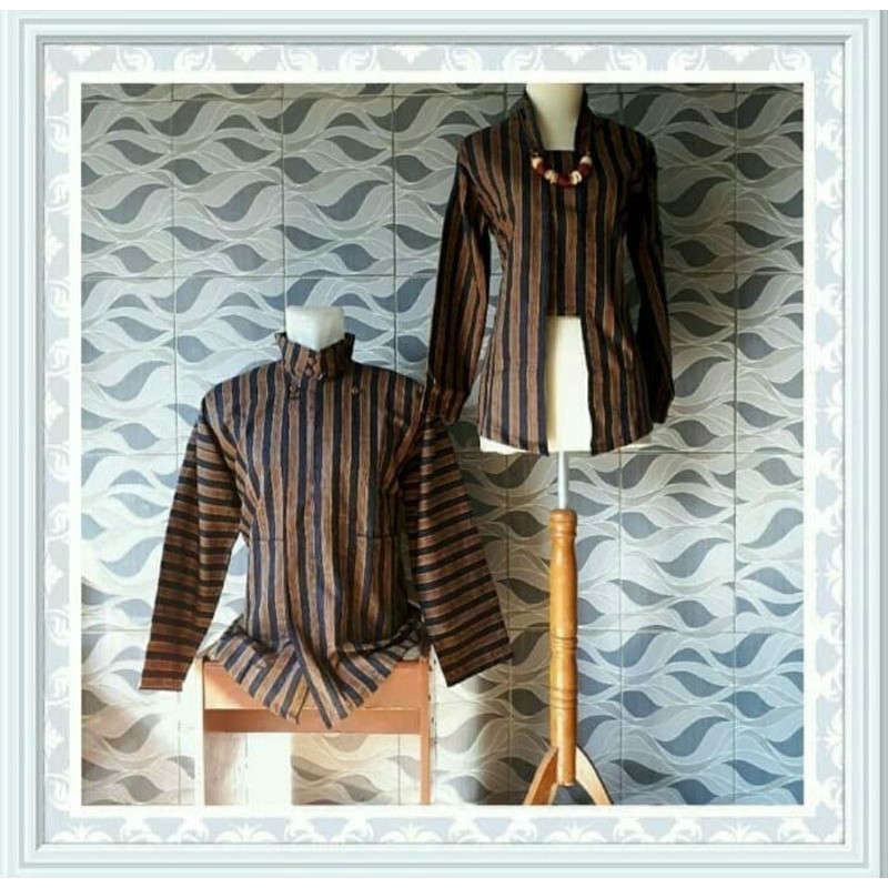 Jual LURIK TERLARIS ‼️Baju lurik wanita / baju lurik jawa pria / baju adat jawa / kebaya lurik ...