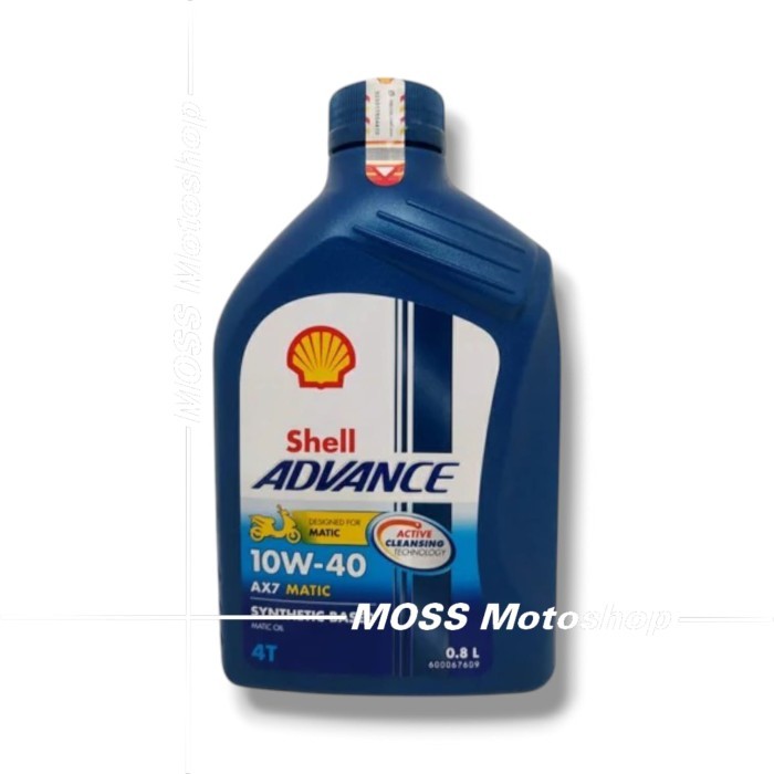 Jual OLI SHELL ADVANCE AX7 MATIC 10W40 0.8L ORIGINAL | Shopee Indonesia