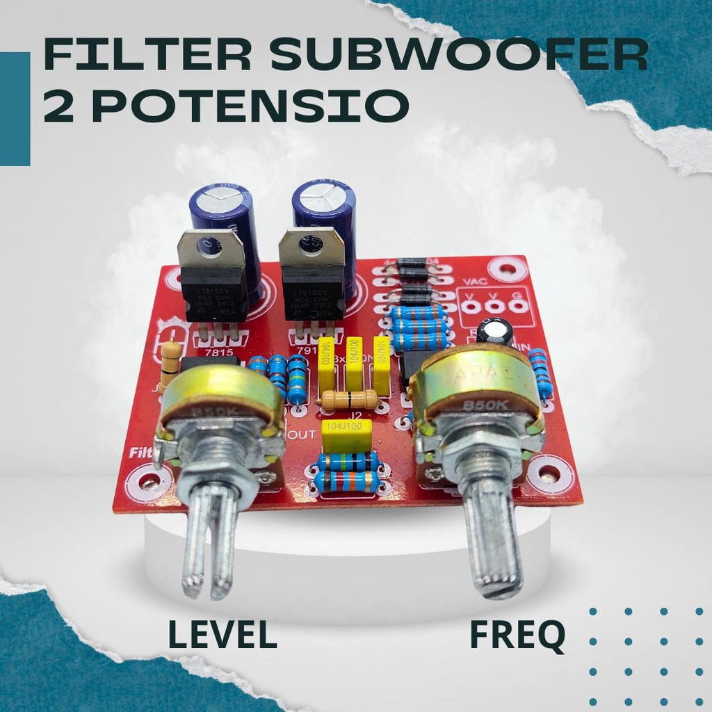 Jual Modul Low Pass Filter 2 Potensio - Pengatur Frekuensi Bass untuk ...