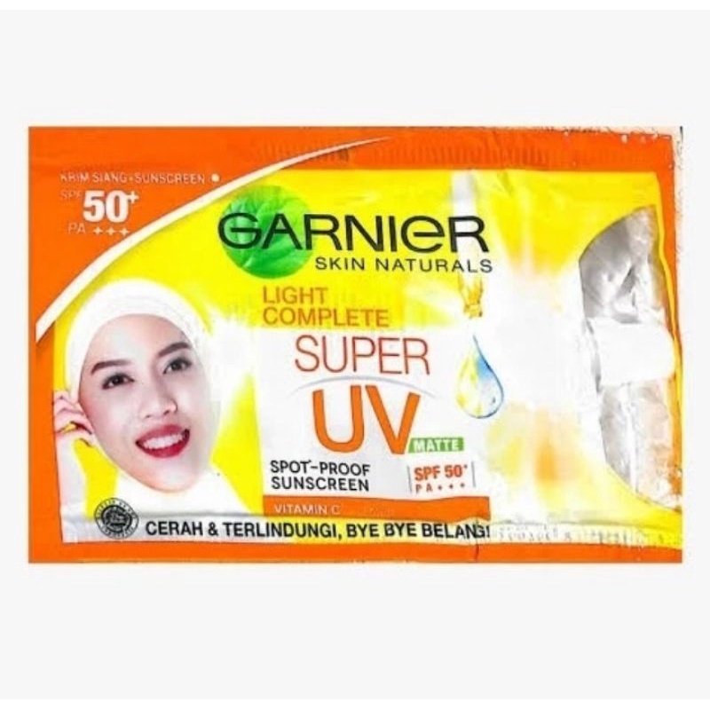 Jual GARNIER Light Complete Super UV Matte SPF 50 PA++++ SACHET 7ml ...