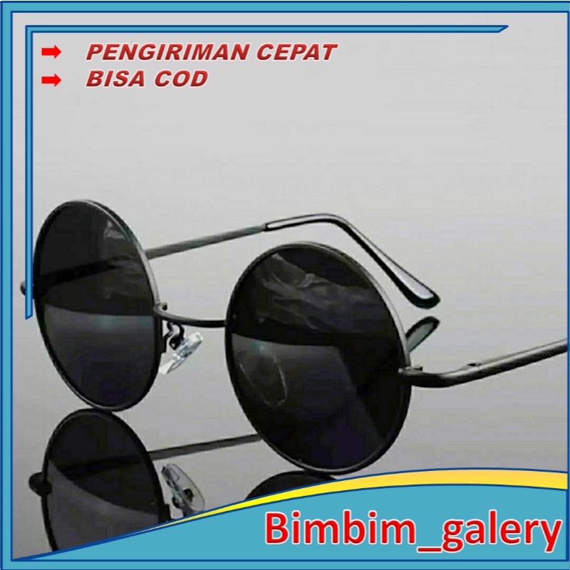Jual KACAMATA HITAM kacamata Bulat hitam Fashion boboho BIMG | Shopee ...