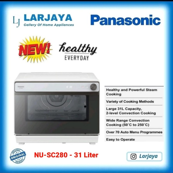 Jual CONVECTION STEAM OVEN PANASONIC CUBIE 31 Liter NU-SC280 AIR FRYER ...