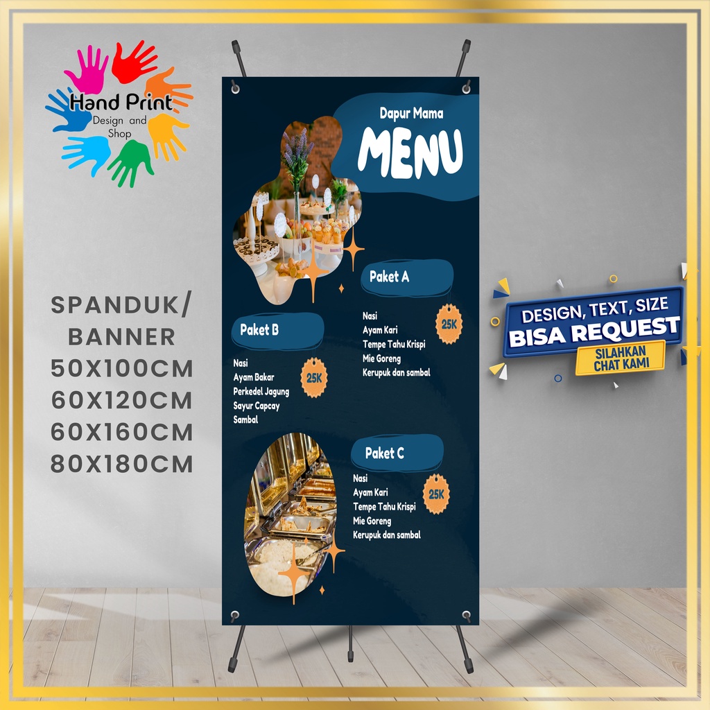 Jual SPANDUK / BANNER Aneka Makanan Masakan Padang Ayam Bakar Mie Ayam ...