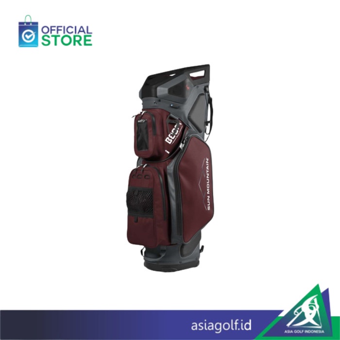 Jual Cart Bag Golf Sun Mountain Boom Maroon | Golf | Tas Golf | Shopee ...