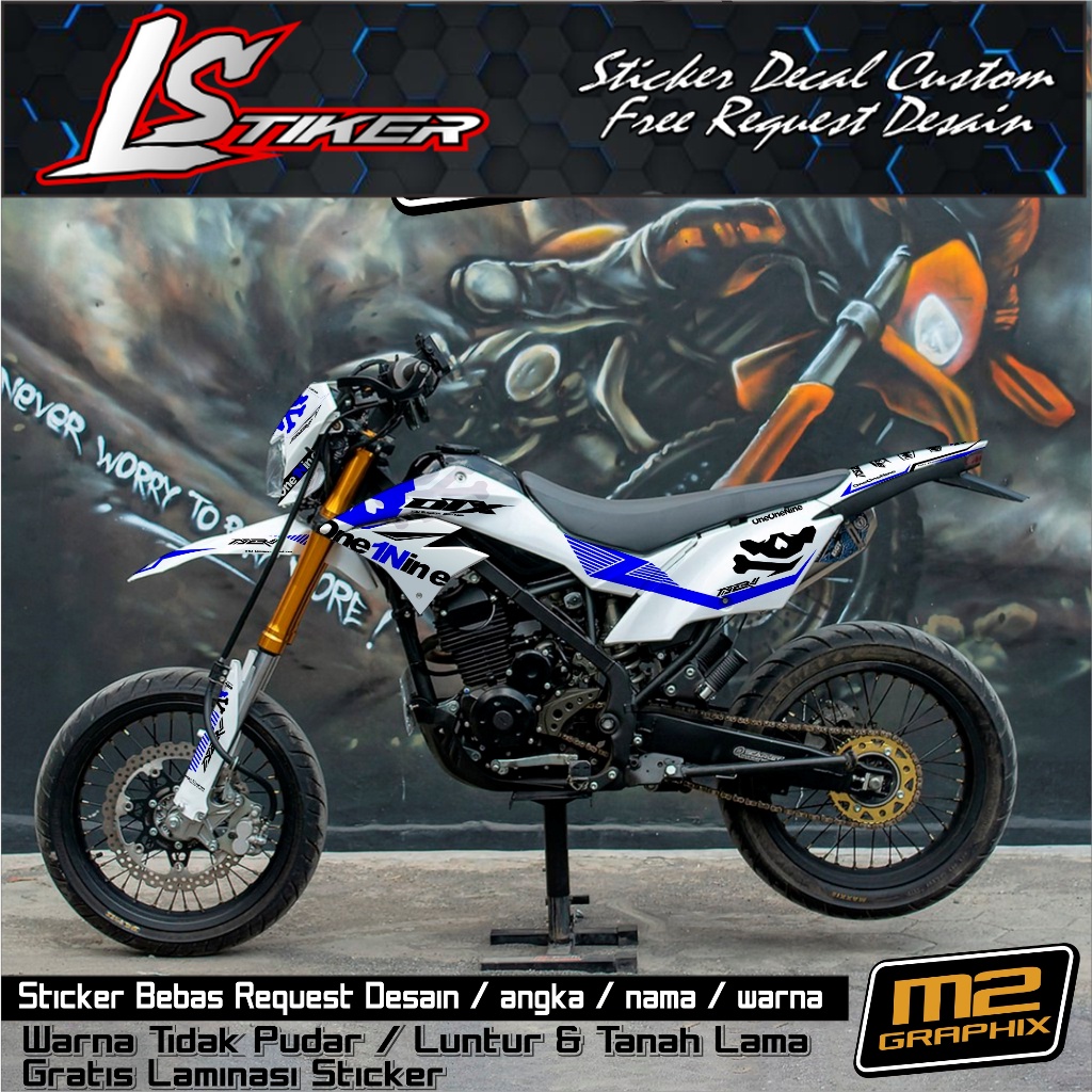 Jual 0109 Sticker Decal Dtracker Bebas Request Desain / Angka / Nama ...