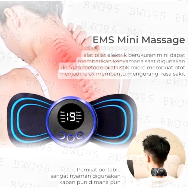 Jual Alat Pijat Mini Pad untuk Seluruh Tubuh Minipad EMS Massager ...