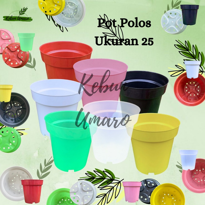Jual Pot Polos Ukuran 25 / Pot Tinggi / Pot Srondol / Pot Tanaman / Pot ...
