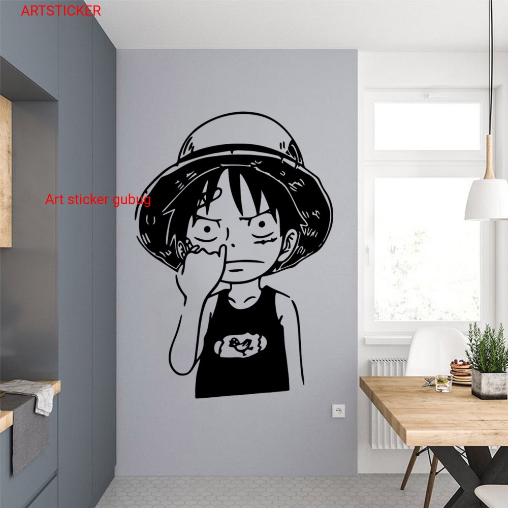 Jual Cutting Sticker Anime Cartoon One Piece Wall Decal Living Room ...