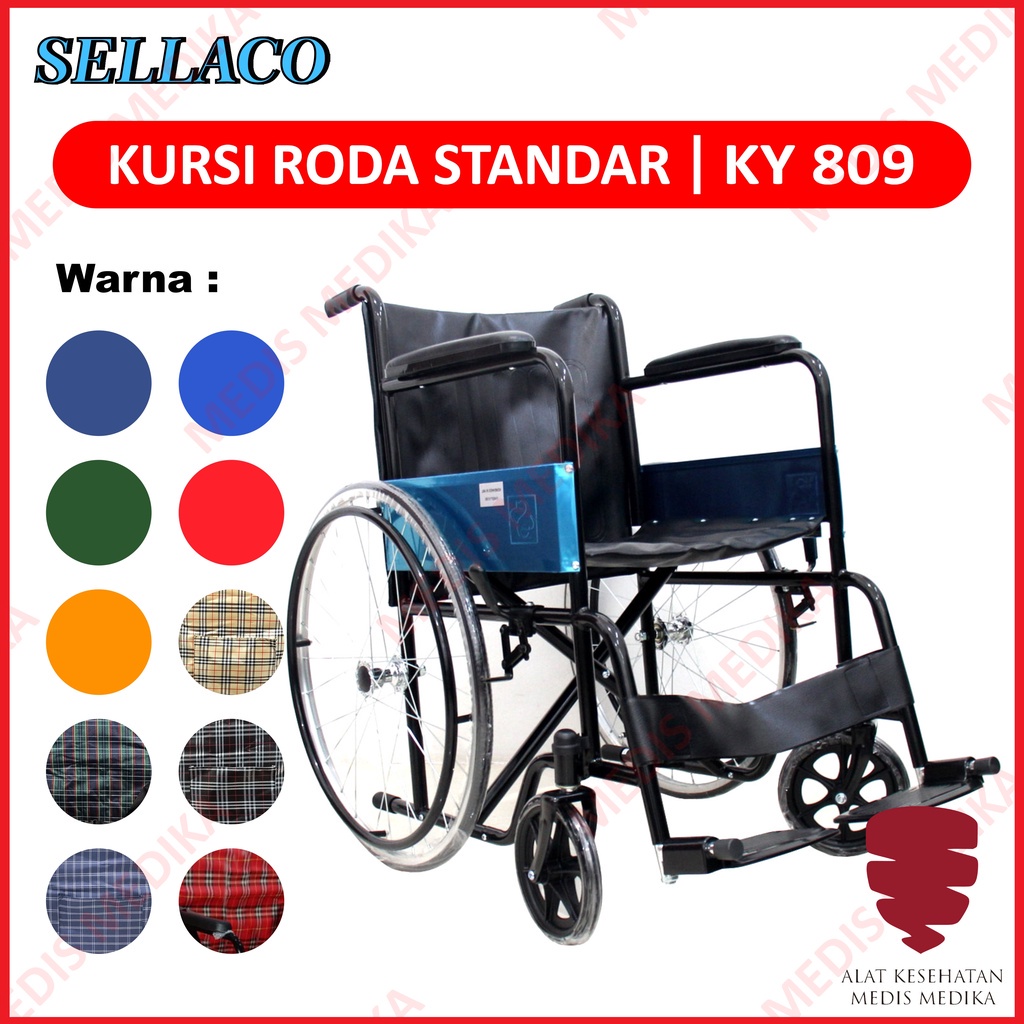 Jual Kursi Roda KY809 KY 809 Standar Alat Bantu Jalan Rumah Sakit Sella ...