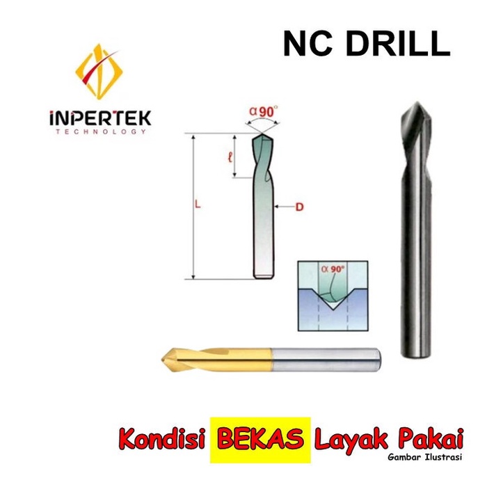 Jual NC Drill 6 HSS Mata Bor 6mm Spot Chamfer Bekas 6 mm | Shopee Indonesia
