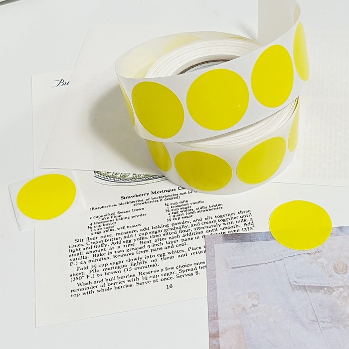 Jual Sticker Label Dot Warna 25mm Stiker Bundar Polos 2,5 cm (500pcs ...