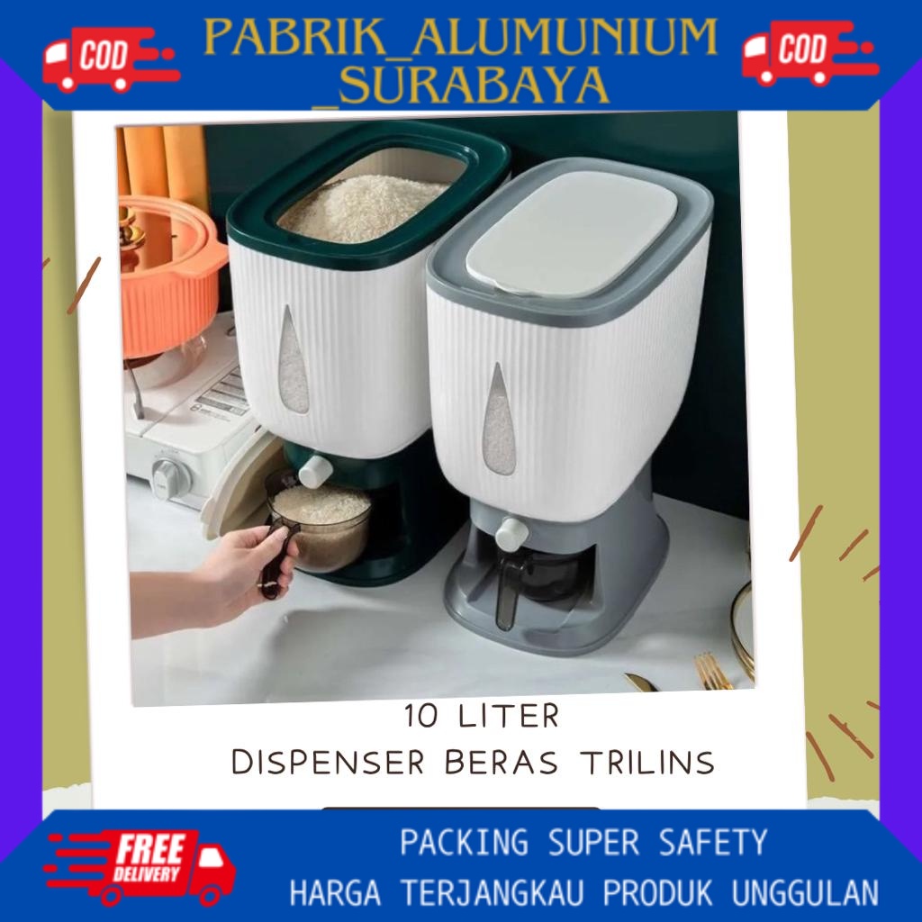 Jual SK-C360 Dispenser Beras 10 KG Rice Dispenser Tempat Wadah ...