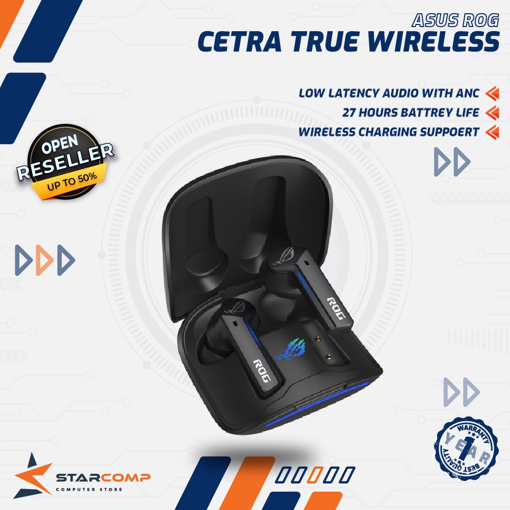 Jual ASUS ROG Cetra True Wireless Gaming TWS ROG Earphone | Shopee ...