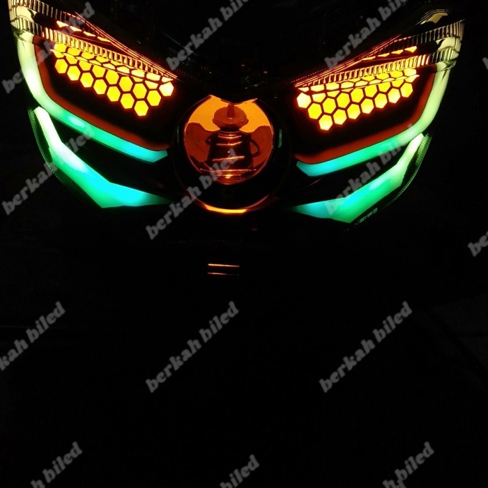 Jual BERKAH!!! HEADLAMP NMAX OLD ISI PROJIE BILED AES CUSTOM LAZY NMAX ...