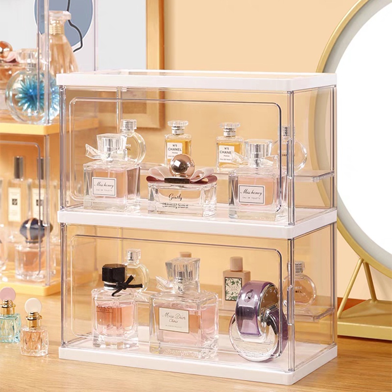 Jual Rak Parfum Acrylic Storage Organizer Rak Kosmetik Kotak Tempat ...