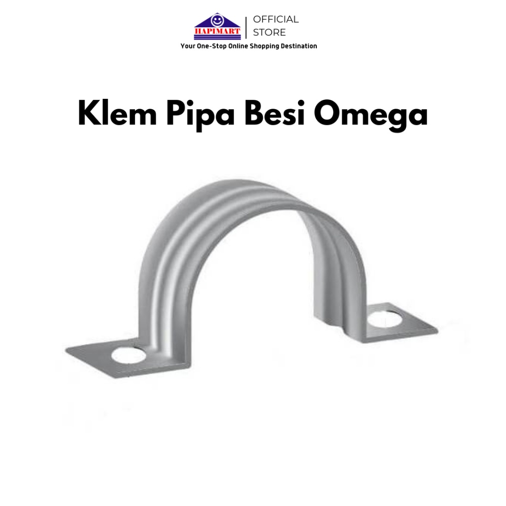 Jual Klem Pipa Besi Omega Isi 3 Pcs/Klip Pipa Stainless Besar Klem ...